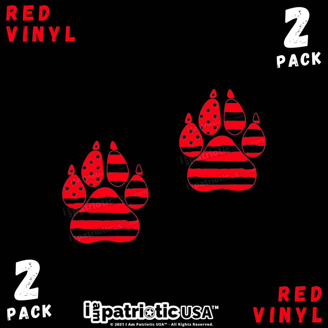 Red Print Paw Pack